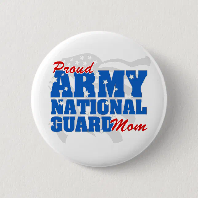 Army National Guard Mom Pinback Button | Zazzle