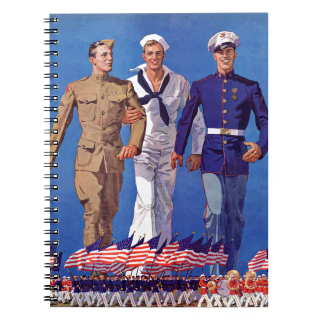 Army, Navy & Marines Notebook | Zazzle