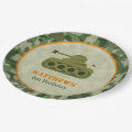 Army Paper Plates - Boy Military Tank Birthday | Zazzle
