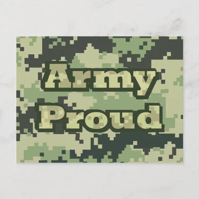 Army Proud Postcard | Zazzle