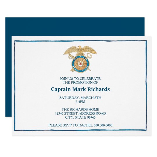 Army Quartermaster Promotion Change of Command Invitation | Zazzle.com