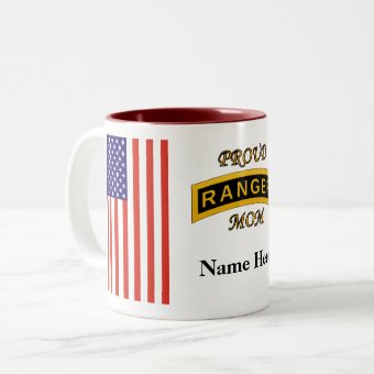 Army Ranger School Tab - Proud Mom - Two-Tone Mug | Zazzle