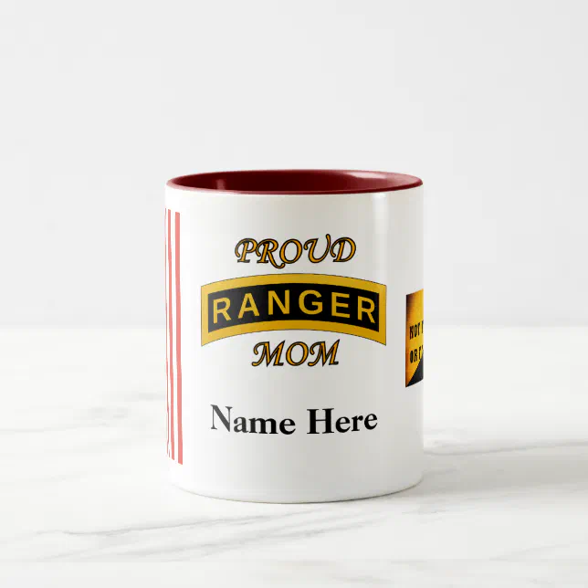 Army Ranger School Tab - Proud Mom - Two-Tone Mug | Zazzle