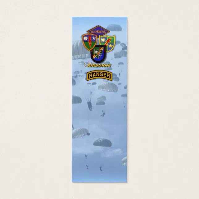 Army rangers 75th flash veteran patch bookmarker | Zazzle