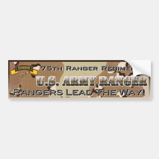 Army Rangers BUMPER STICKER | Zazzle.com