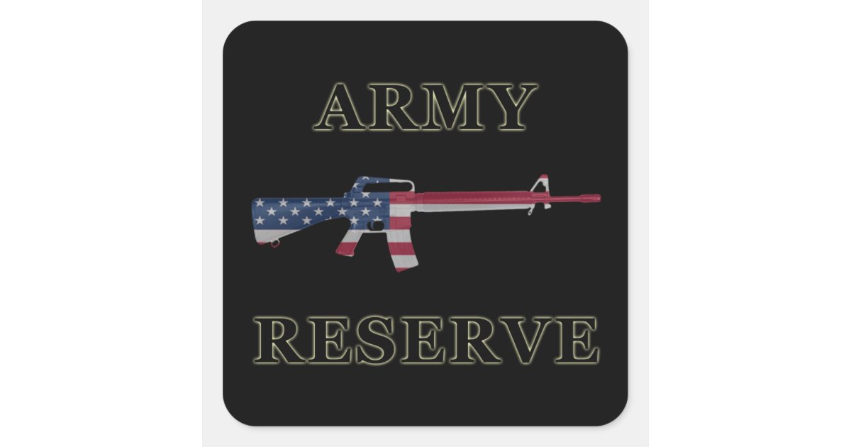 Army Reserve M16 Sticker Black | Zazzle