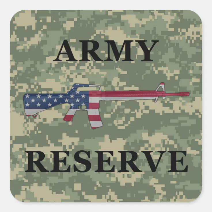 Army Reserve M16 Sticker Green | Zazzle