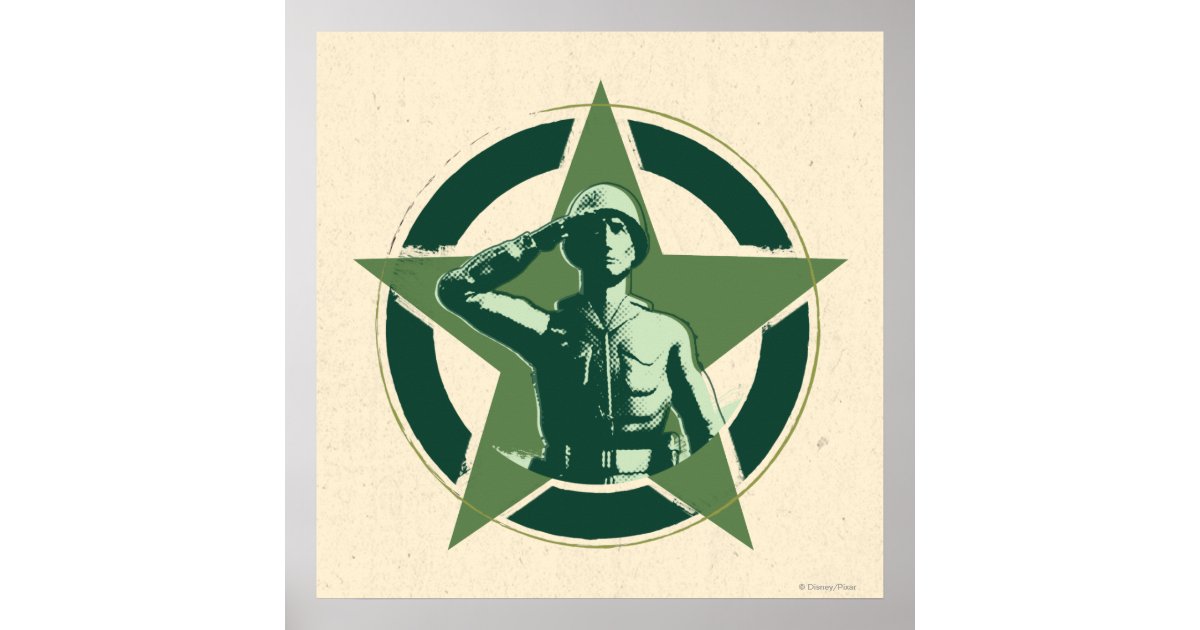 Army Sarge Salutes Poster | Zazzle