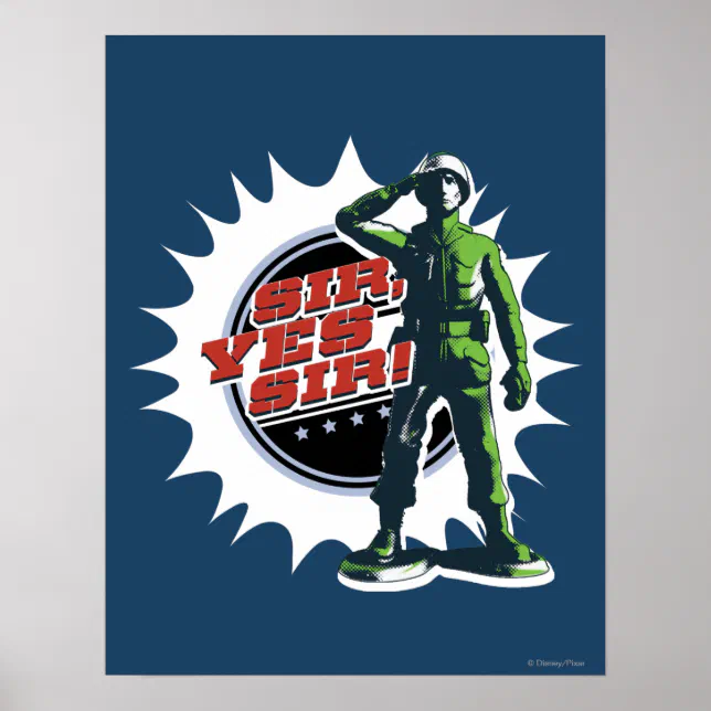 Army Sarge: Sir, Yes Sir! Poster | Zazzle