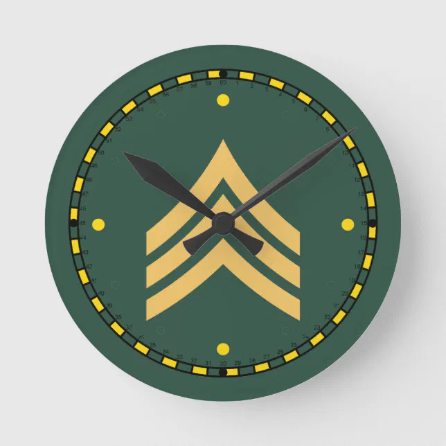Army Sergeant Clock | Zazzle