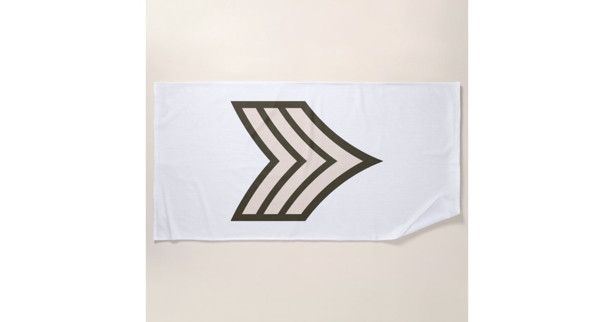 Army Sergeant rank Beach Towel | Zazzle