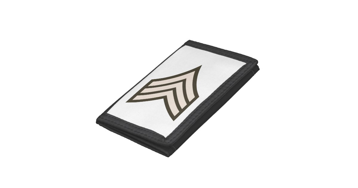 Army Sergeant rank Trifold Wallet | Zazzle