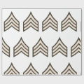 Army Sergeant rank Wrapping Paper | Zazzle