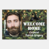 Army Soldier Photo Welcome Home Sign | Zazzle