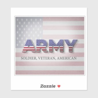 Army Soldier ,Veteran, American Sticker | Zazzle
