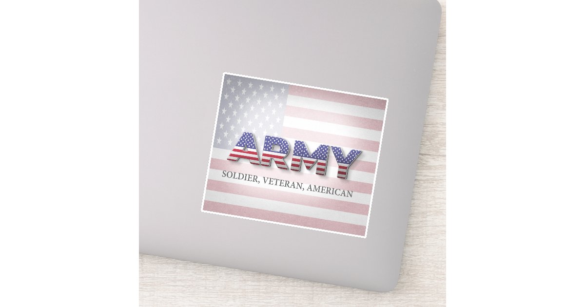 Army Soldier ,Veteran, American Sticker | Zazzle
