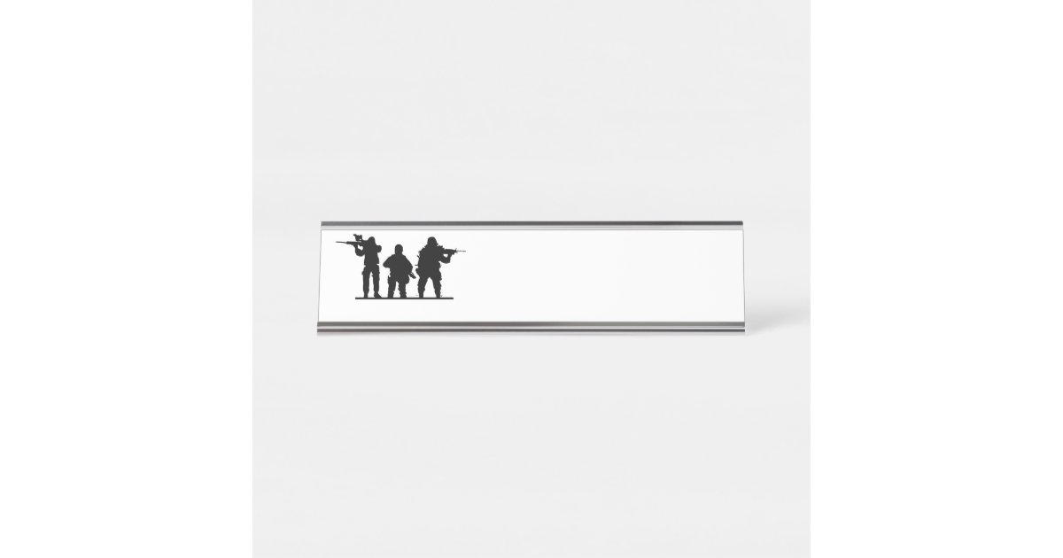 Army Soldiers Desk Name Plate | Zazzle