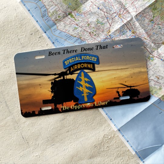 Army Special Forces Green Berets Veterans License Plate | Zazzle.com