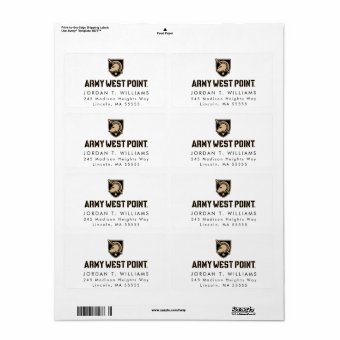Army West Point Logo Label | Zazzle