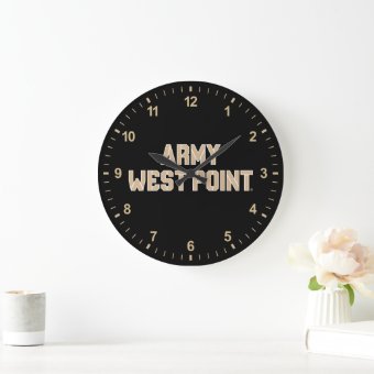 Army West Point Word Mark Large Clock | Zazzle