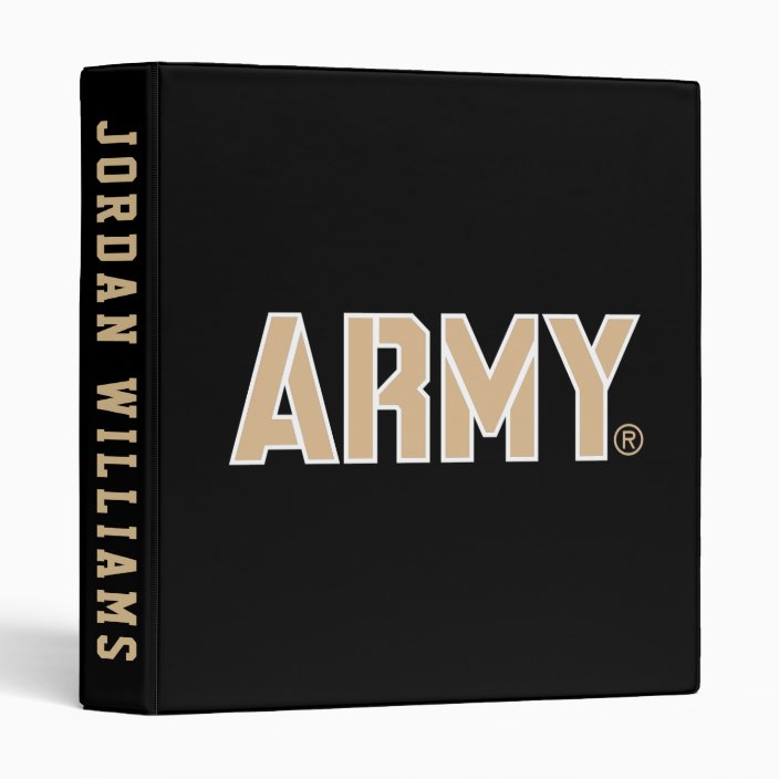 Army Wordmark 3 Ring Binder | Zazzle.com
