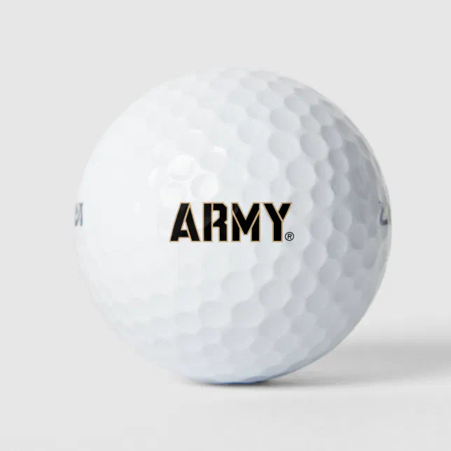 Army Wordmark Golf Balls | Zazzle