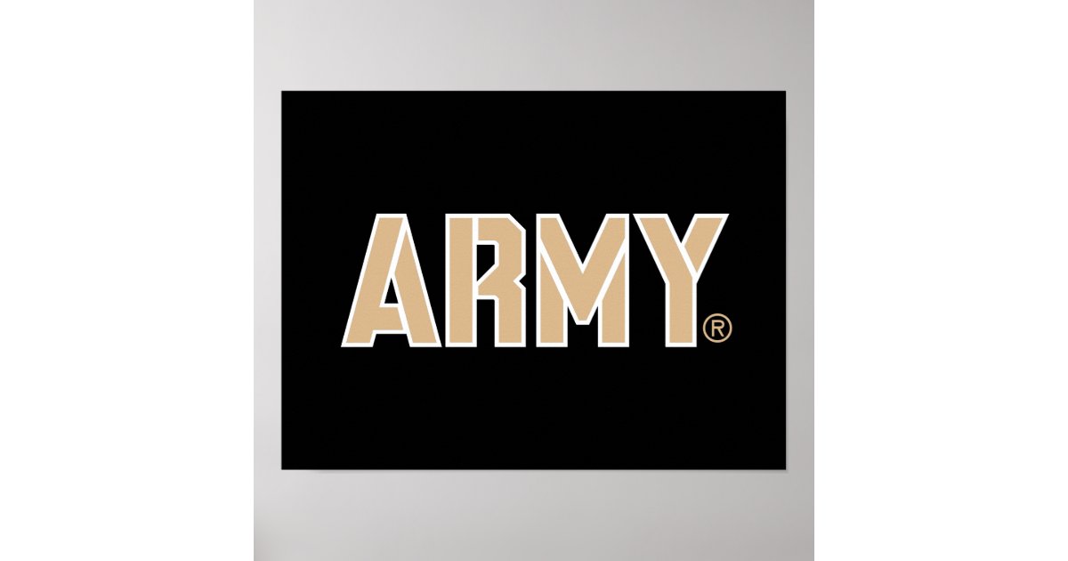 Army Wordmark Poster | Zazzle