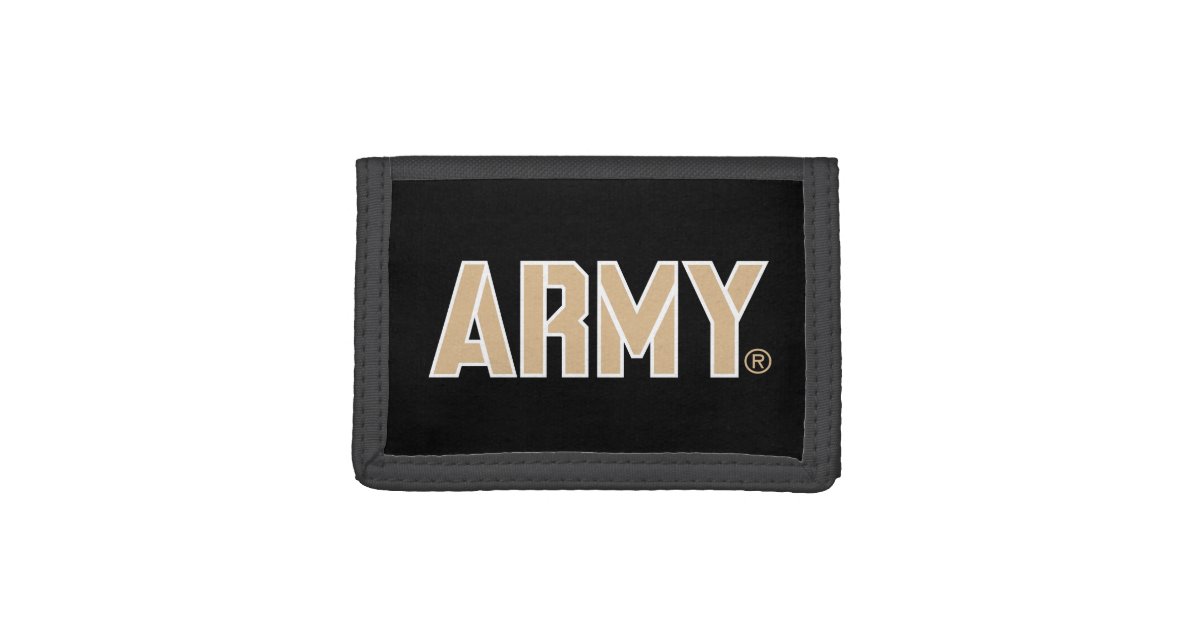 Army Wordmark Trifold Wallet | Zazzle