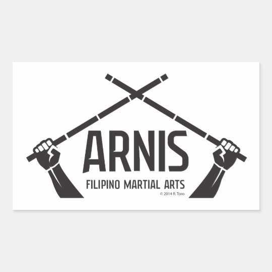 Arnis astig rectangular sticker | Zazzle.com