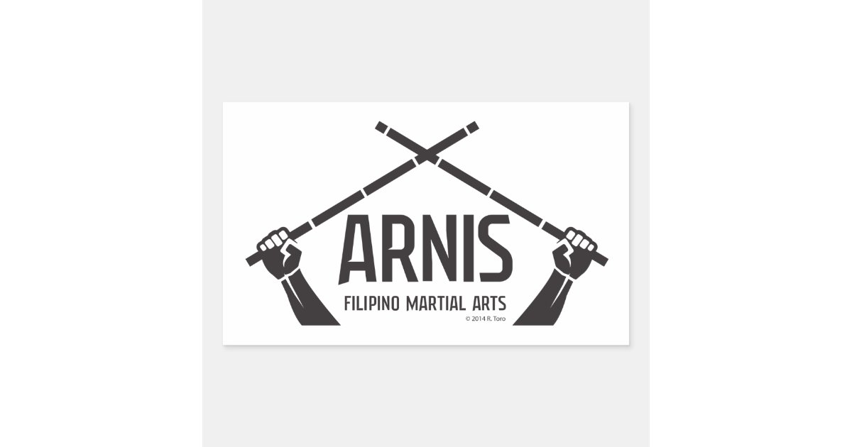 Arnis astig rectangular sticker | Zazzle