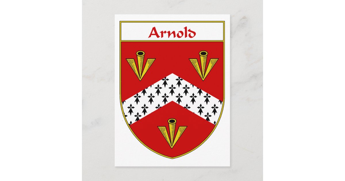 Arnold Coat of Arms/Family Crest Postcard | Zazzle