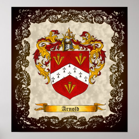 Arnold Coat of Arms Poster | Zazzle.com