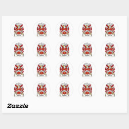 ARNOLD FAMILY CREST - ARNOLD COAT OF ARMS CLASSIC ROUND STICKER | Zazzle