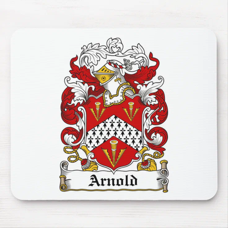 ARNOLD FAMILY CREST - ARNOLD COAT OF ARMS MOUSE PAD | Zazzle