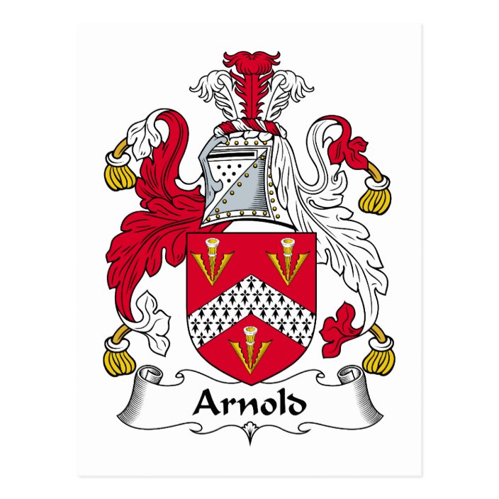 Arnold Family Crest Postcard | Zazzle.com