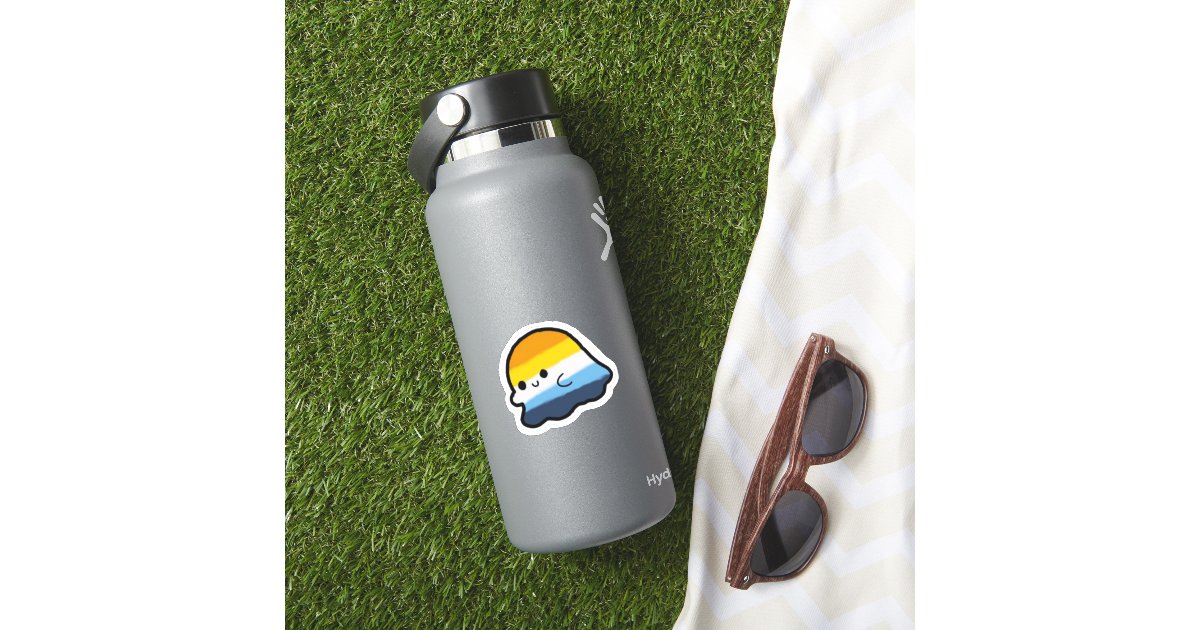 AroAce pride ghost Sticker | Zazzle