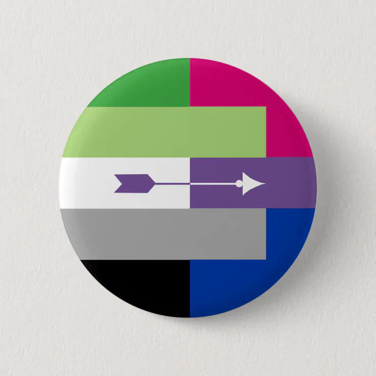 Aromantic Bisexual Pin | Zazzle