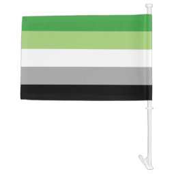 Aromantic Pride Car Flag | Zazzle
