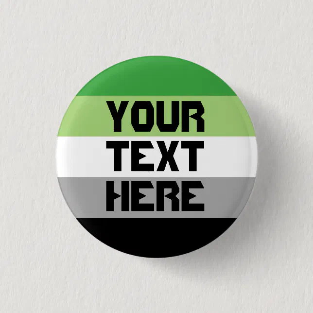 Aromantic pride flag button | Zazzle