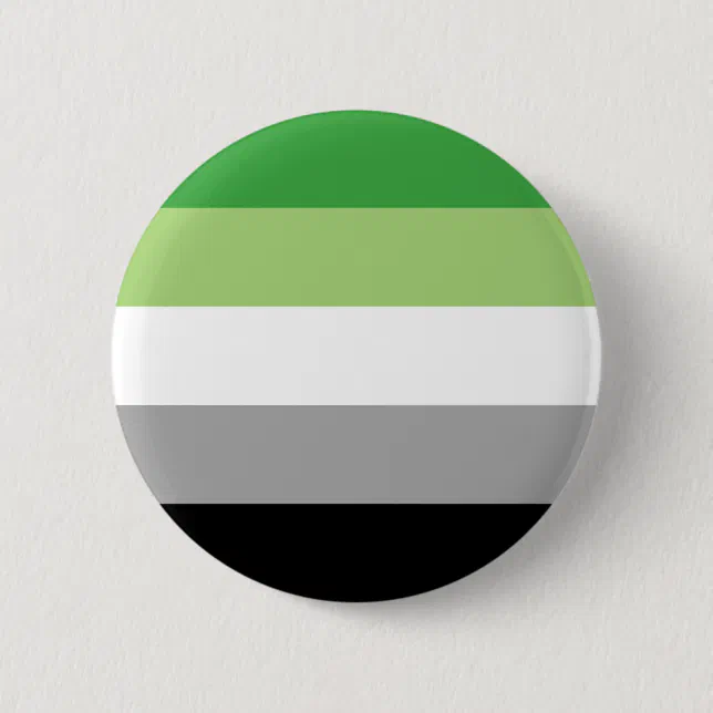 Aromantic Pride Flag LGBTQ Button | Zazzle