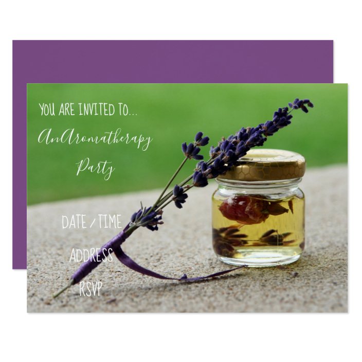 Aromatherapy essential oils party invitation | Zazzle.com
