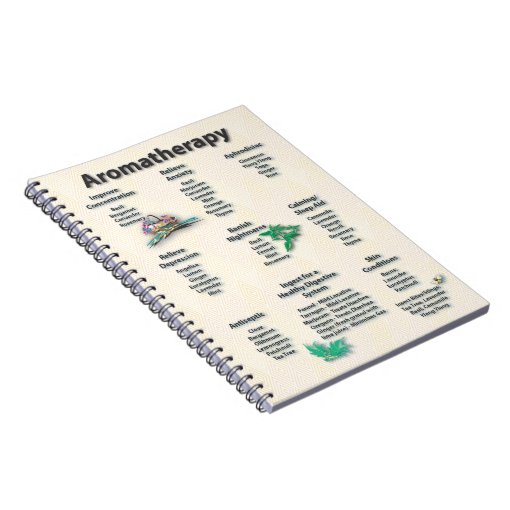 Aromatherapy Quick Reference Chart Notebook | Zazzle