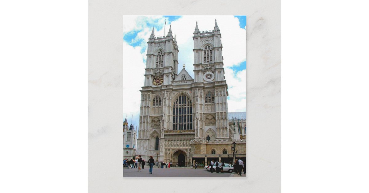 Around Britain, Westminster Abbey Postcard | Zazzle