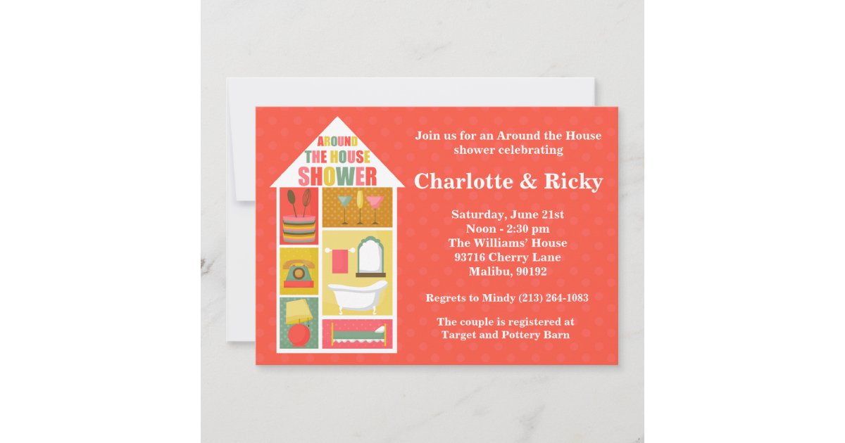 Around the House Couple Wedding Shower Invitation | Zazzle