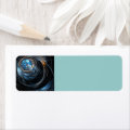Around the World Abstract Art Label | Zazzle