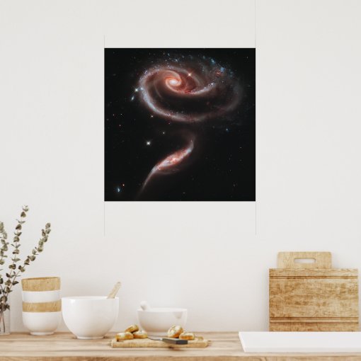 Arp 273 Interacting Galaxies (Hubble Telescope) Poster | Zazzle