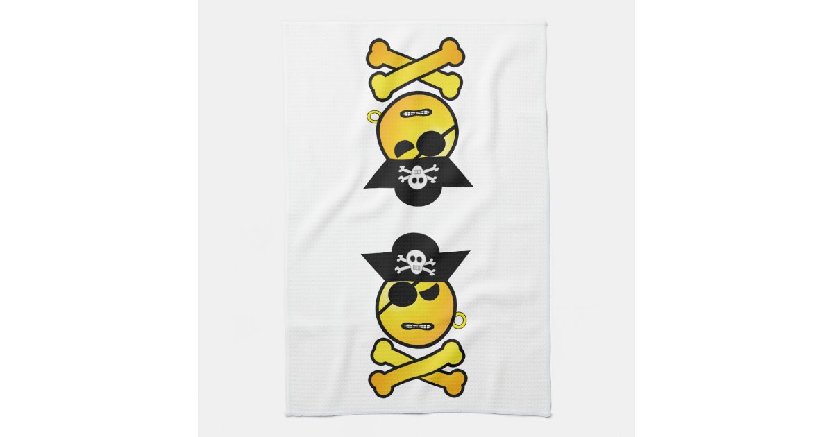 ARRGH - GRR Emoticon Pirate Towel | Zazzle