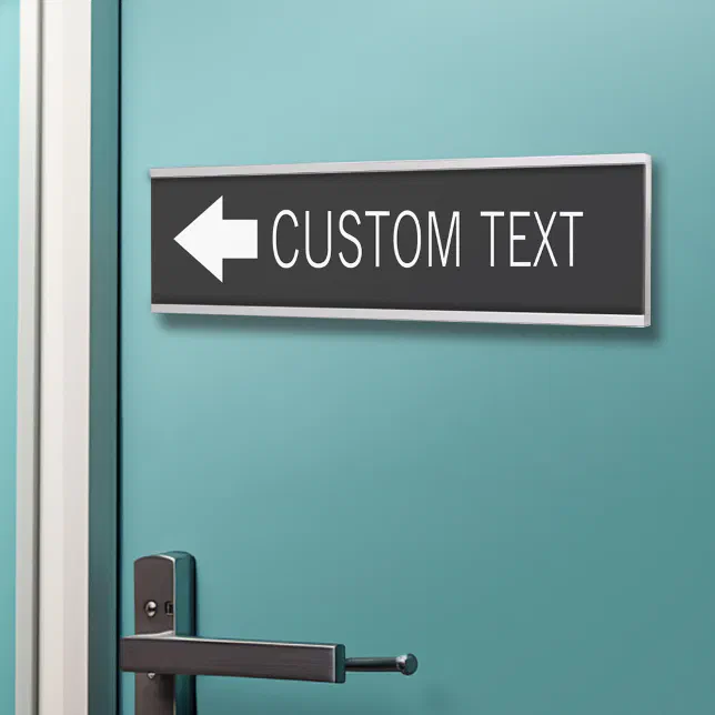 Arrow Direction Sign with Custom Text - LEFT | Zazzle