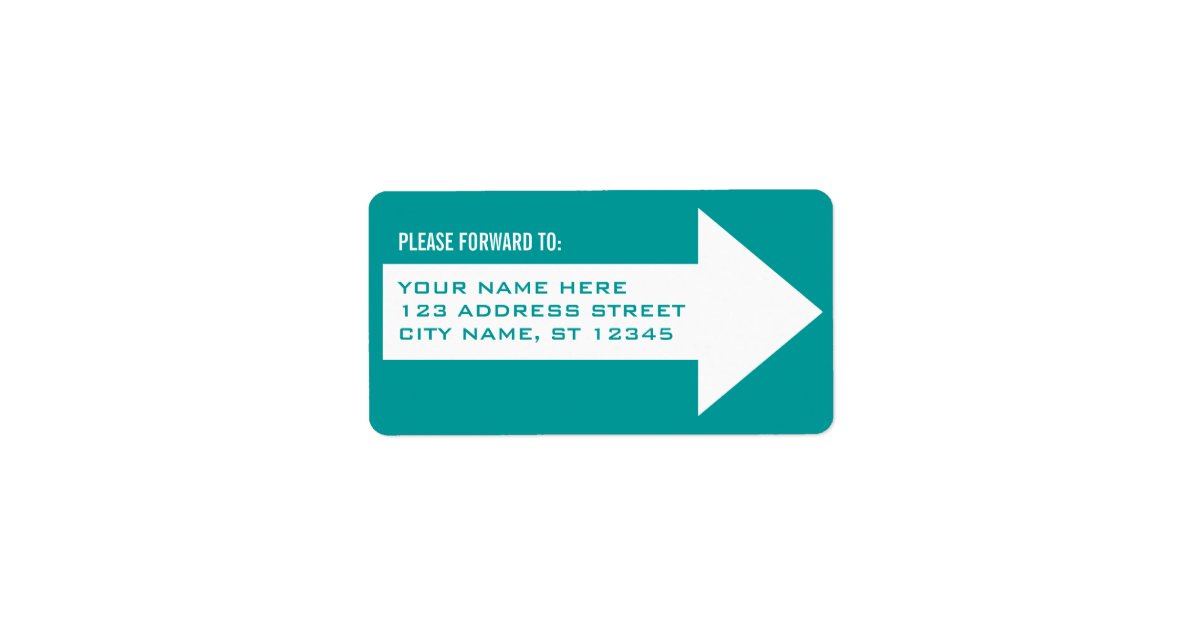Arrow Forwarding Address Label | Zazzle