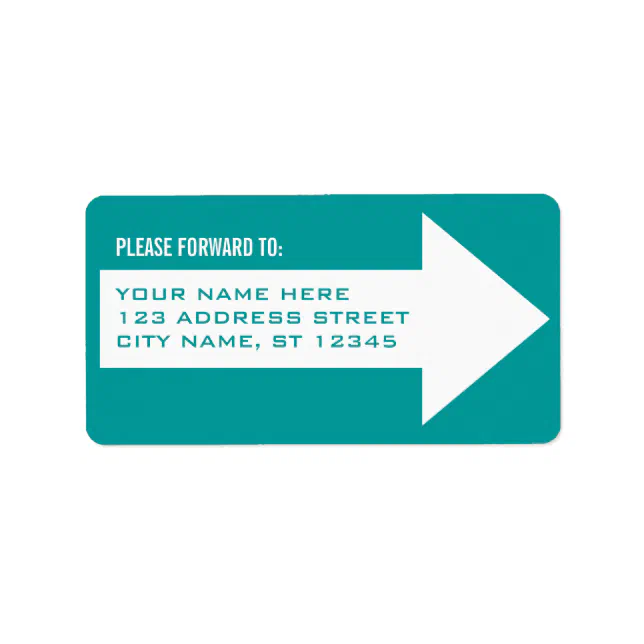 Arrow Forwarding Address Label | Zazzle